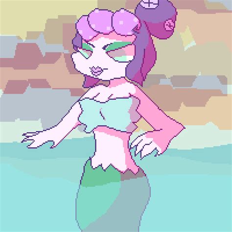 Pixilart That Mermaid Boss From Cuphead By Fluffbutt