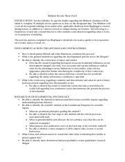 MidtermReviewI Docx Midterm Review Sheet Part I INSTRUCTIONS See The Syllabus For Specific
