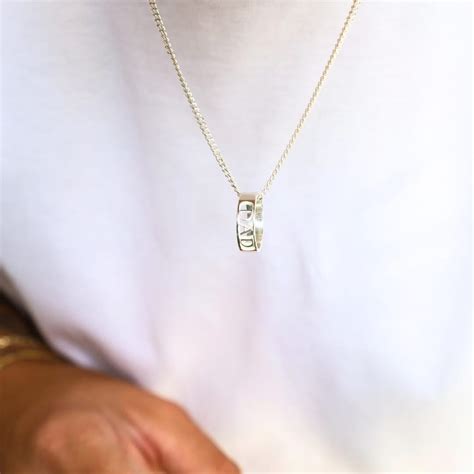 Dad Ring Chain Silver Bespoke Dad Ring Chain South Africa