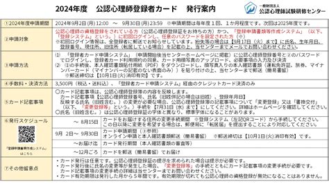 登録者カード一般財団法人 公認心理師試験研修センター