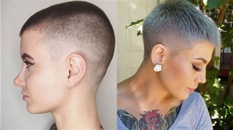 Ultra Short Pixie Buzz Cut Youtube