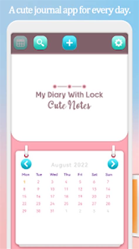 My Diary With Lock Cute Notes For Android Download