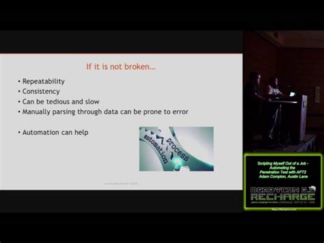 Conference Talks Talk Scripting Myself Out Of A Job Automating The Penetration Test With Apt2