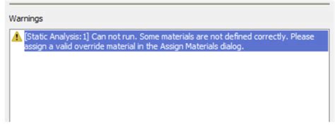 Cannot Run Some Materials Are Not Defined Correctly Appears