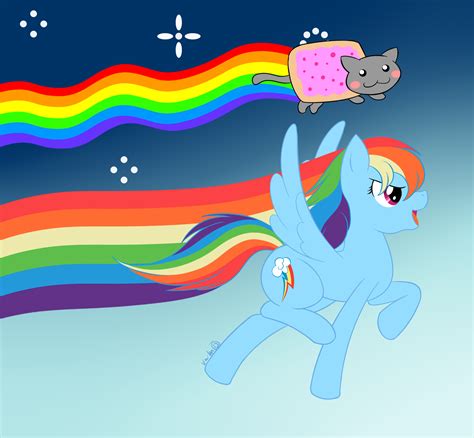 Nyan Cat Rainbow Dash