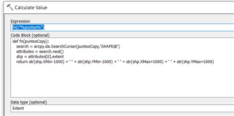 Solved Calculate And Use Extent Of Feature Class In Model Esri