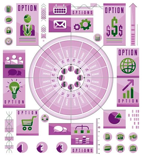Premium Vector Infographics Circular Composition Circle Divided With