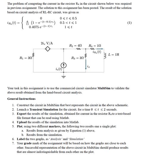 Solved The Problem Of Computing The Current In The Resistor