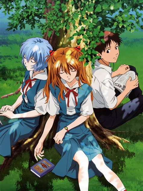 Souryuu Asuka Langley Ayanami Rei And Ikari Shinji Neon Genesis Evangelion Danbooru