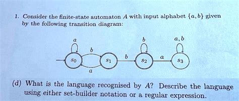 Consider The Finite State Automaton A With Input Alphabet Ab Given By