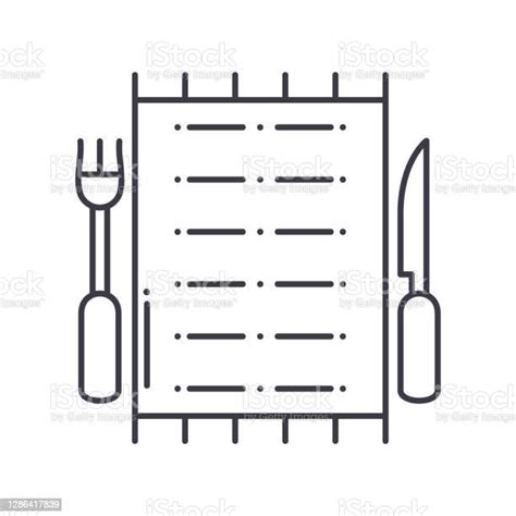 호텔 아이콘의 레스토랑 선형 절연 일러스트레이션 얇은 선 벡터 웹 디자인 사인 흰색 배경에 편집 가능한 스트로크가 있는 개요 개념 기호 0명에 대한 스톡 벡터 아트 및 기타