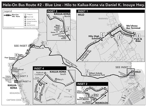 Route 2: Blue Line - Hilo to Kailua-Kona | Hawaii County, HI Mass ...