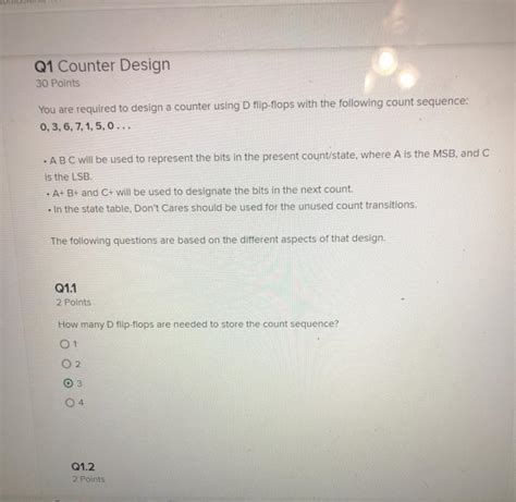 Solved Q Counter Design Points You Are Required To Chegg
