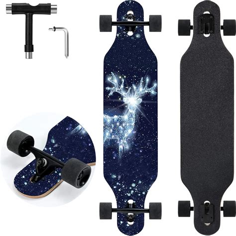 Tlhb Longboard Skateboard 41 Inch Drop Through Longboard