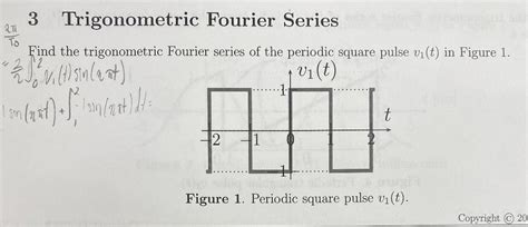 Solved Trigonometric Fourier Series Find The Trigonometric Chegg