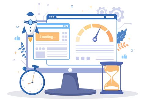 Website Loading Speed Optimization Vector Illustration 3310895 Vector