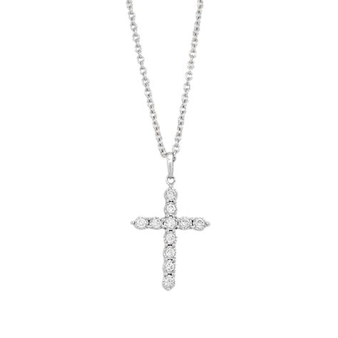 Gold And Diamond Cross Necklace H Williams Jewellery
