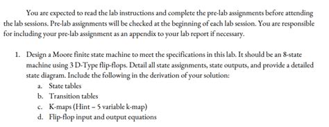 Design A Moore Finite State Machine To Meet The