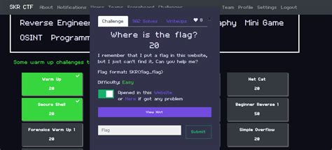 Skrctf Where Is The Flag Web Ctf Challenge Writeup