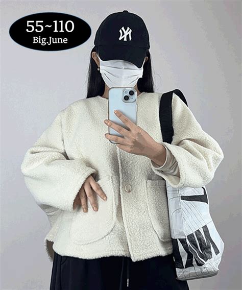 ~110 5xl 따뜻 양털 숏자켓🧡빅사이즈 따뜻 겨울 겨울신상 데일리룩 코디 데이트룩 페미닌 봄 아방핏 여리핏 오버핏 넉넉핏 뽀글이 자켓 531 에이블리