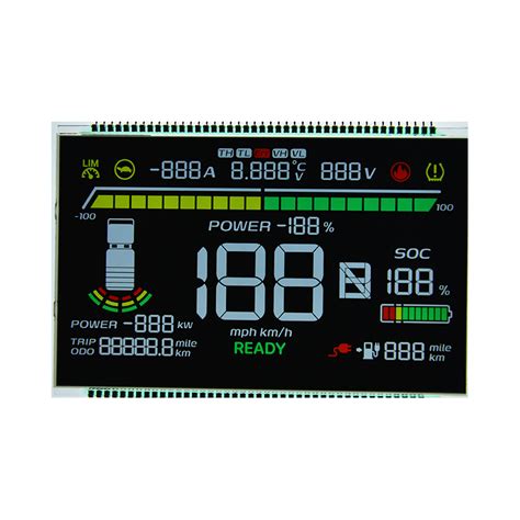 The Lcd Applied To The Motorcycle Instrument Panel‌：led Segment Display