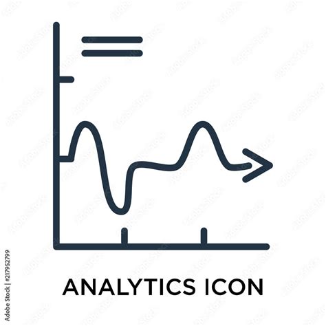 Analytics Icon Vector Isolated On White Background Analytics Sign