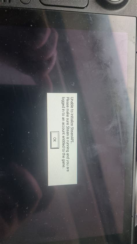 Unable To Initialize Steamapi Rsteamdeck