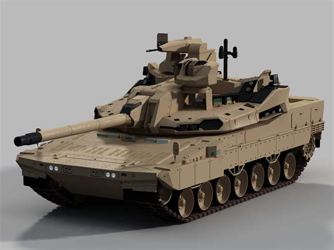 Embt Enhanced Main Battle Tank 3d Model By Pxfpxd