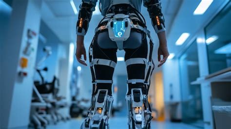 Aidriven Rehabilitation Exoskeletons Helping Patients Recover A Person Using An Aipowered