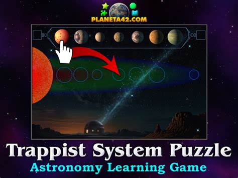 Trappist 1 System Puzzle Astronomy Learning Game
