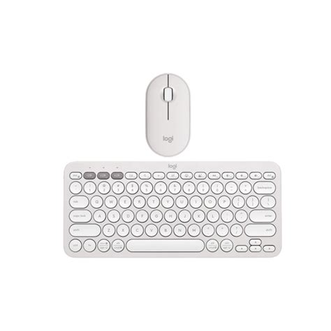 Mouse Sem Fio Logitech Pebble Mouse 2 M350s Branco Teclado Sem Fio