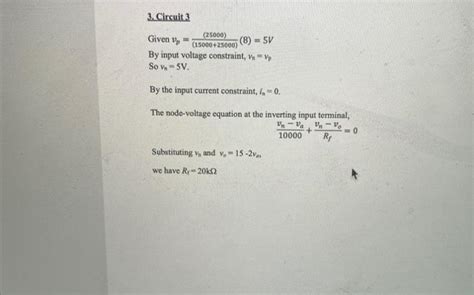 Solved In The Following Circuit A Calculate V When V Chegg