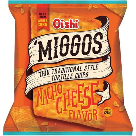 Oishi Miggos Nacho Cheese Flavor 28g Chips Walter Mart