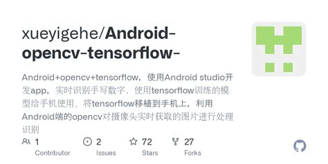 Github Xueyigeheandroid Opencv Tensorflow Androidopencv