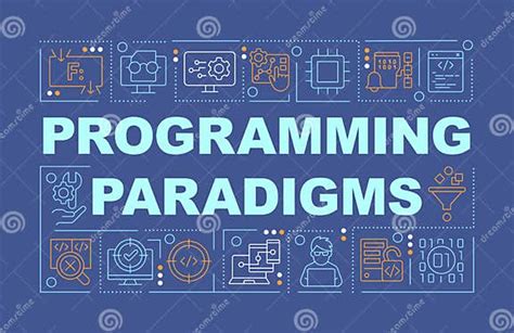 Programming Approaches Word Concepts Dark Blue Banner Stock Vector Illustration Of Computer