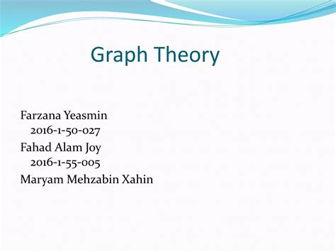Graph Theory Ppt