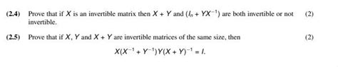 Solved Solve For X In The Matrix Equation Below Chegg Com