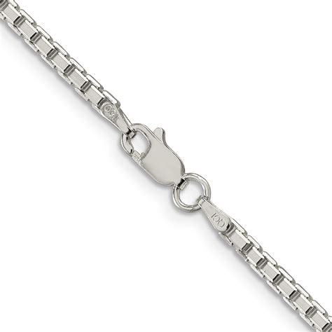 Sterling Silver 25mm 8 Sided Diamond Cut Box Chain Unclaimed Diamonds