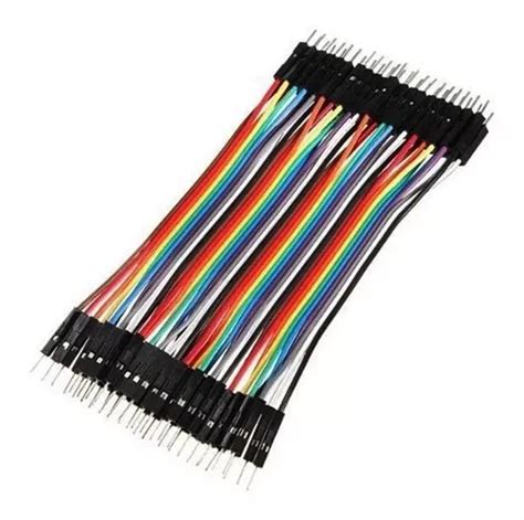 Cabo Jumper Macho Macho 40pcs 10cm Para Arduino Esp8266 Mercadolivre