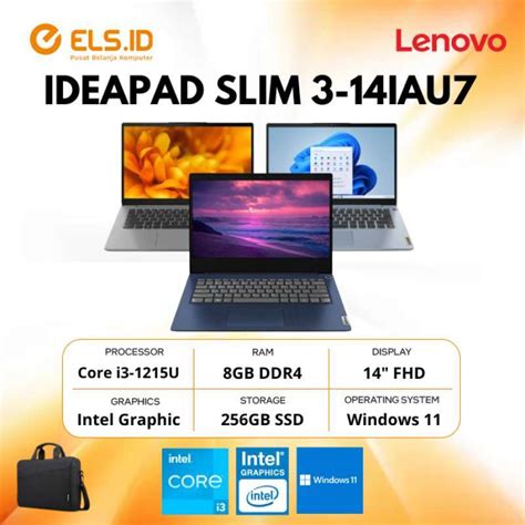 Jual Lenovo Ideapad Slim Iau Intel I U Gb Ssd Gb Fhd W Ohs Abyss Blue Di