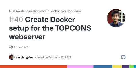 Create Docker Setup For The Topcons Webserver · Issue 40 · Nbisweden