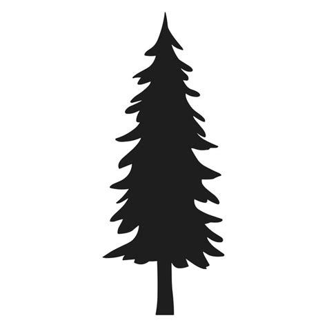 Premium Vector A Pine Tree Silhouette Vector