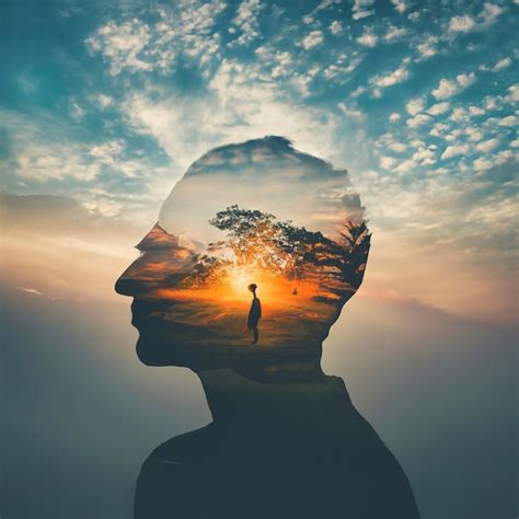 Premium Photo Double Exposure Photography Of A Man And Nature
