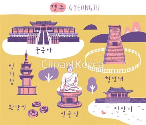 An Illustrated Map Shows The Locations Of Various Temples And Pagodas