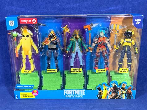 Fortnite Party Pack 5 Pack Figure Set Target Exclusive Peely Longshot