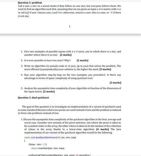 Solved Coursework 1 Question 1 Warm Up For Each Of The