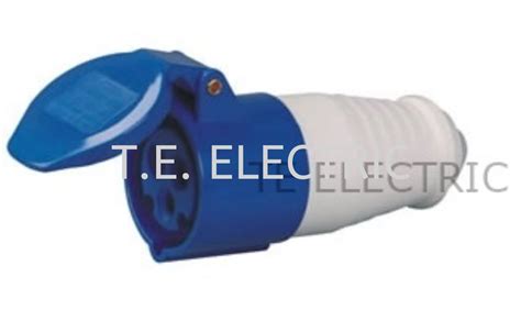 Cee Industrial Plug Wall Socket Connector Socket 16a 32a 3 Pin 4 Pin 5 Pin Blue Red Single Phase