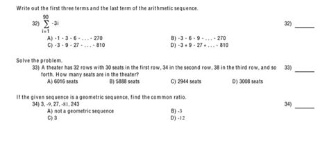 solved write out the first three terms and the last term of