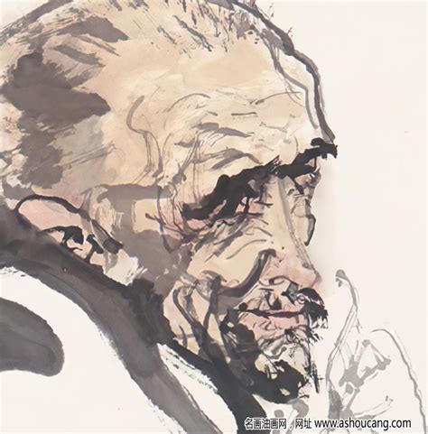 姚有多国画 老人像 高清大图下载 名画油画网