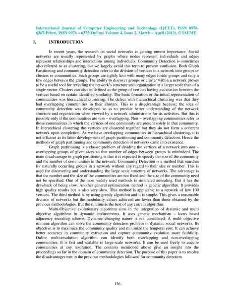Formulation Of Modularity Factor For Community Detection Applying Pdf